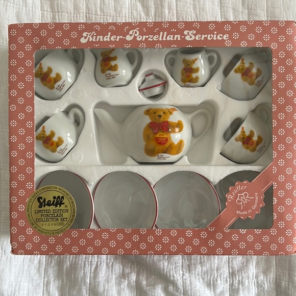 steiff | Toys | Steiff Childrens Tea Set | Poshmark